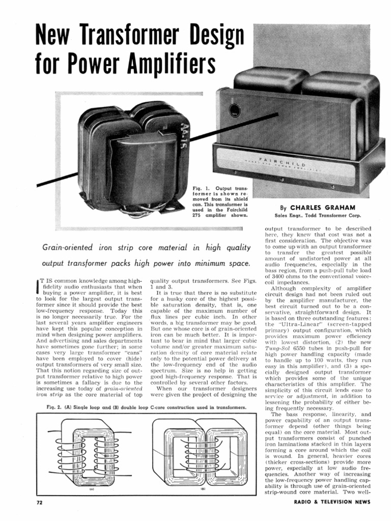 Fairchild 275 Transformer | PDF
