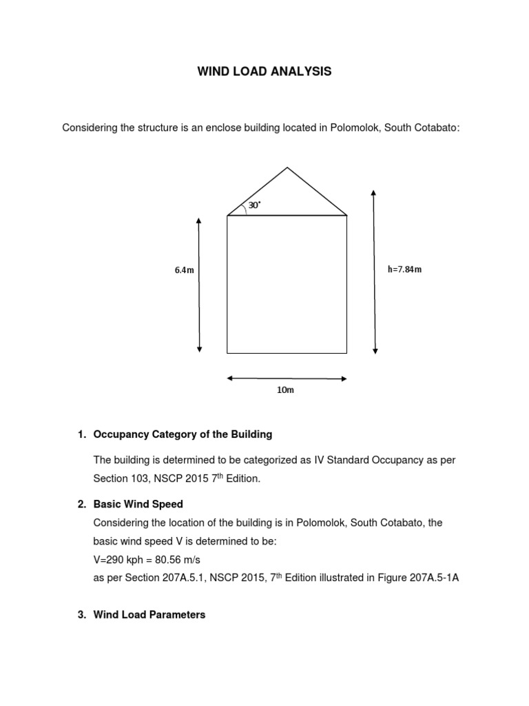 James Building Wind Load Analysis | PDF | Windward And Leeward | Wound