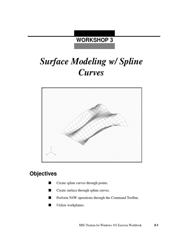 ws03 Surface Modeling Wspline PDF | PDF | Space | Teaching Mathematics