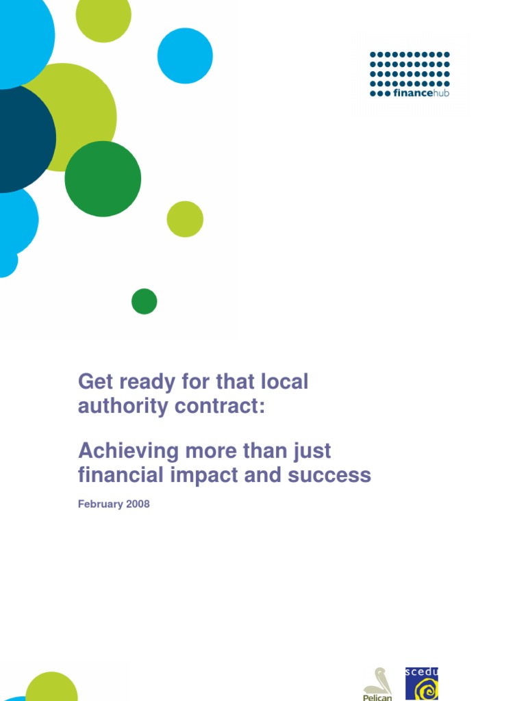 Get Ready For That Local Authority Contract: Achieving More Than Just ...