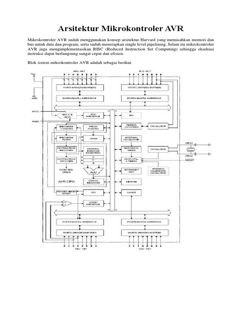 Arsitektur Mikrokontroler AVR | PDF Arsitektur Mikrokontroler AVR | PDF
