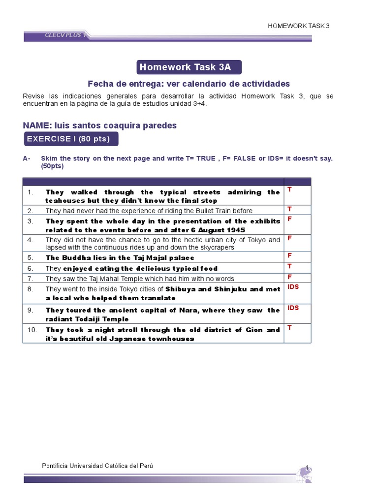 Homework Task 3a - F - Tarea Resuelta Santos | PDF | Geisha | Japan