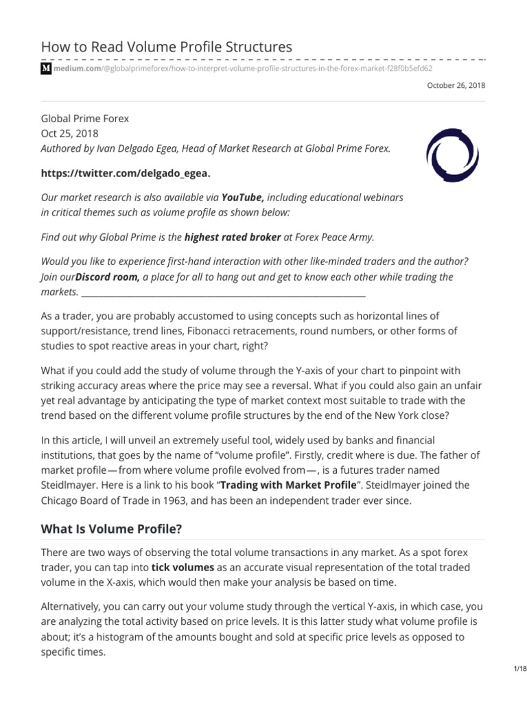 How To Read Volume Profile Structures | PDF | Option (Finance) | Short ...