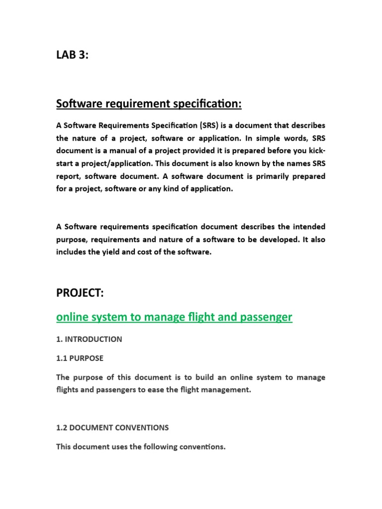 Flight Management System SRS Document | PDF | Databases | Backup