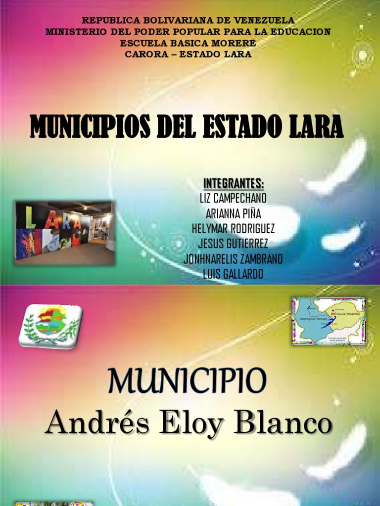 Municipios Del Estado Lara | PDF | Ciencias de la Tierra | Geografía Física