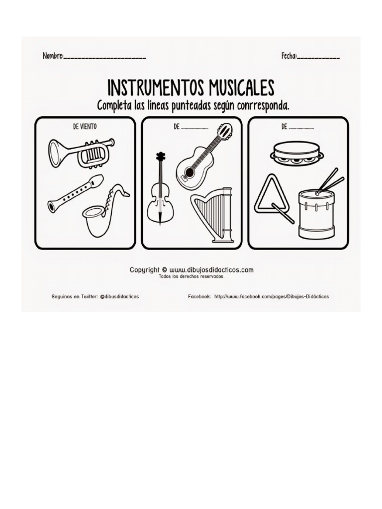 Guia 1 Instrumentos Musicales | PDF