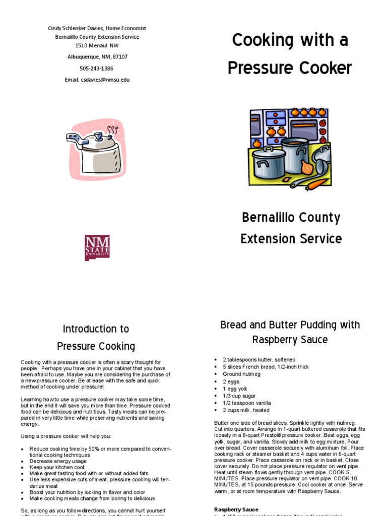 Pressure Cooking Booklet Pdf Pressure Cooking Cooking