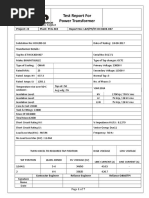 Transformer Test Report | PDF | Transformer | Power (Physics)