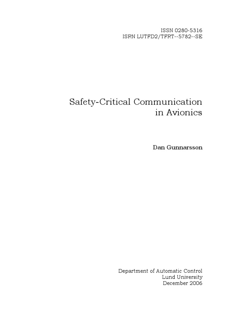 Safety Critical Communication | Download Free PDF | Electromagnetic ...