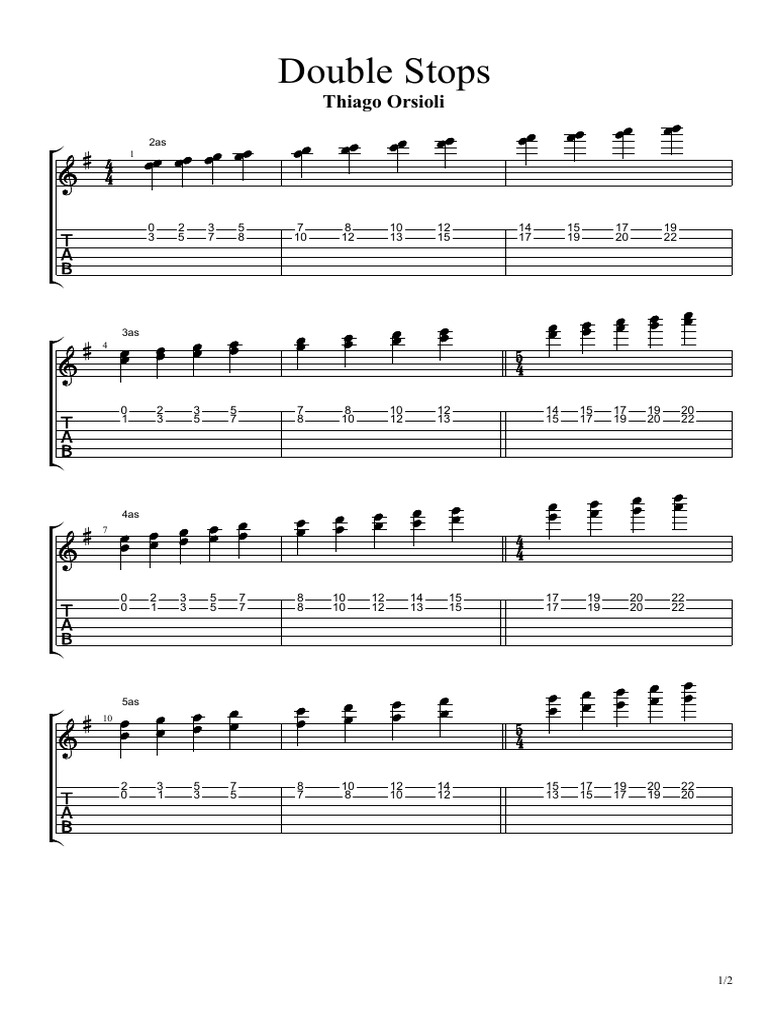 Double Stops: Thiago Orsioli | PDF