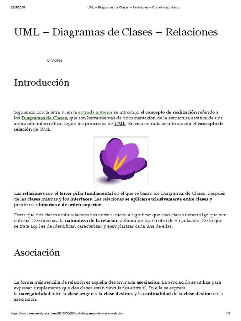 UML - Diagramas de Clases - Relaciones | PDF | Lenguaje de modelado ...