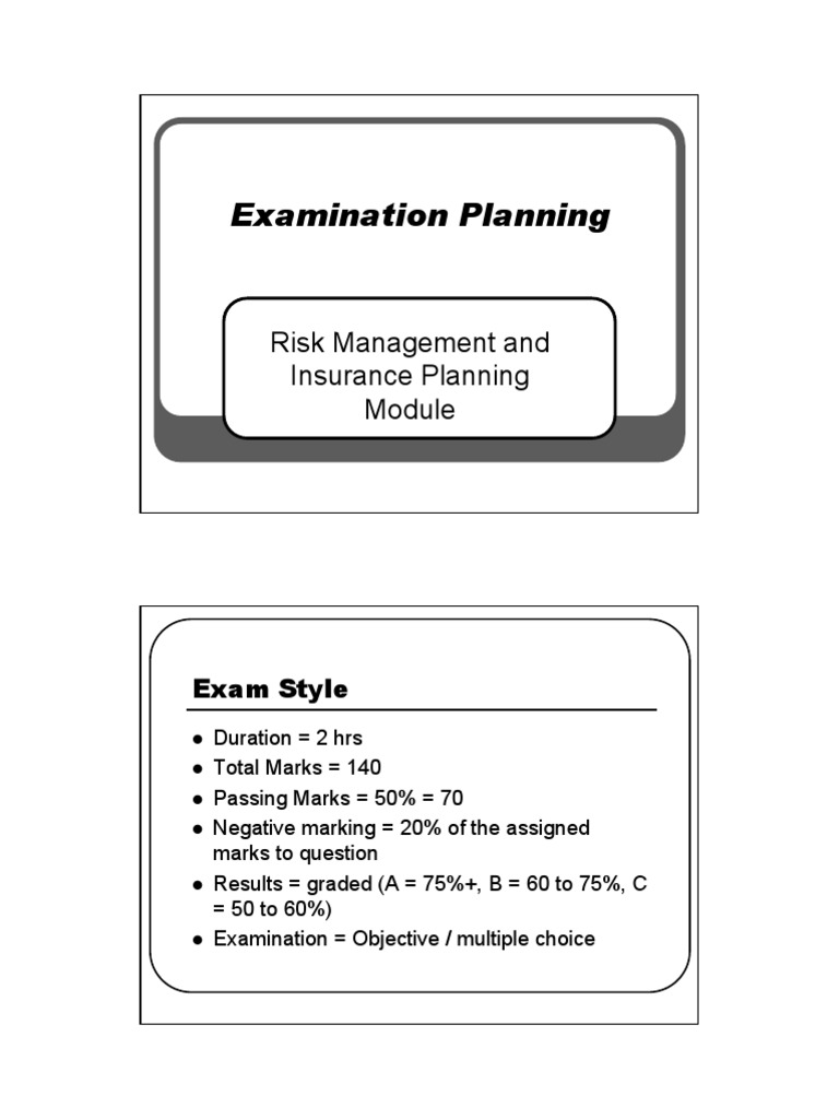 Exam Guide for Risk Management & Insurance | PDF | Insurance | Risk