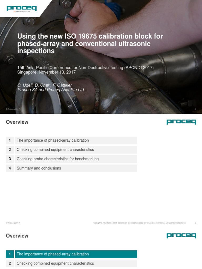 Using The New ISO 19675 Calibration Block For Phased-Array and ...