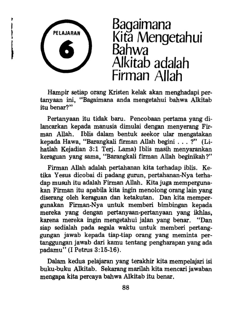 Bukti Alkitab Sebagai Firman Allah | PDF | Agama & Spiritualitas