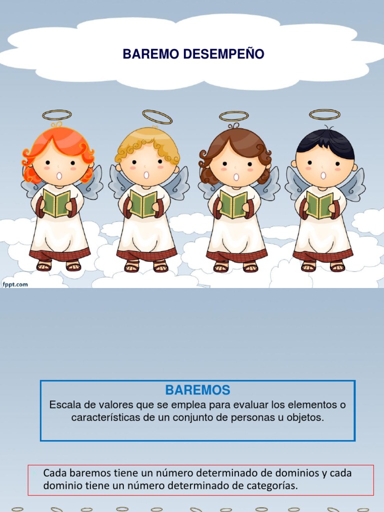 Definición y Escalas de Baremo de Desempeño | PDF | Comunicación ...