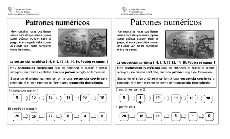 Guía Patrones Numéricos | PDF