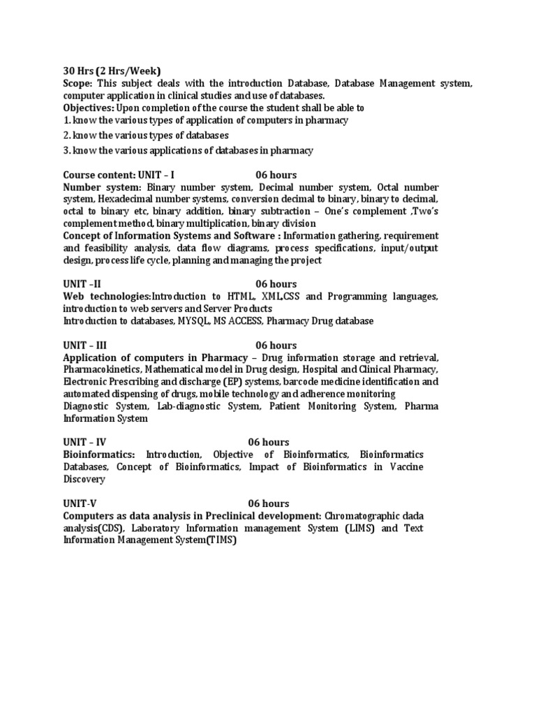 Computer Applications in Pharmacy | PDF | Html | Cascading Style Sheets