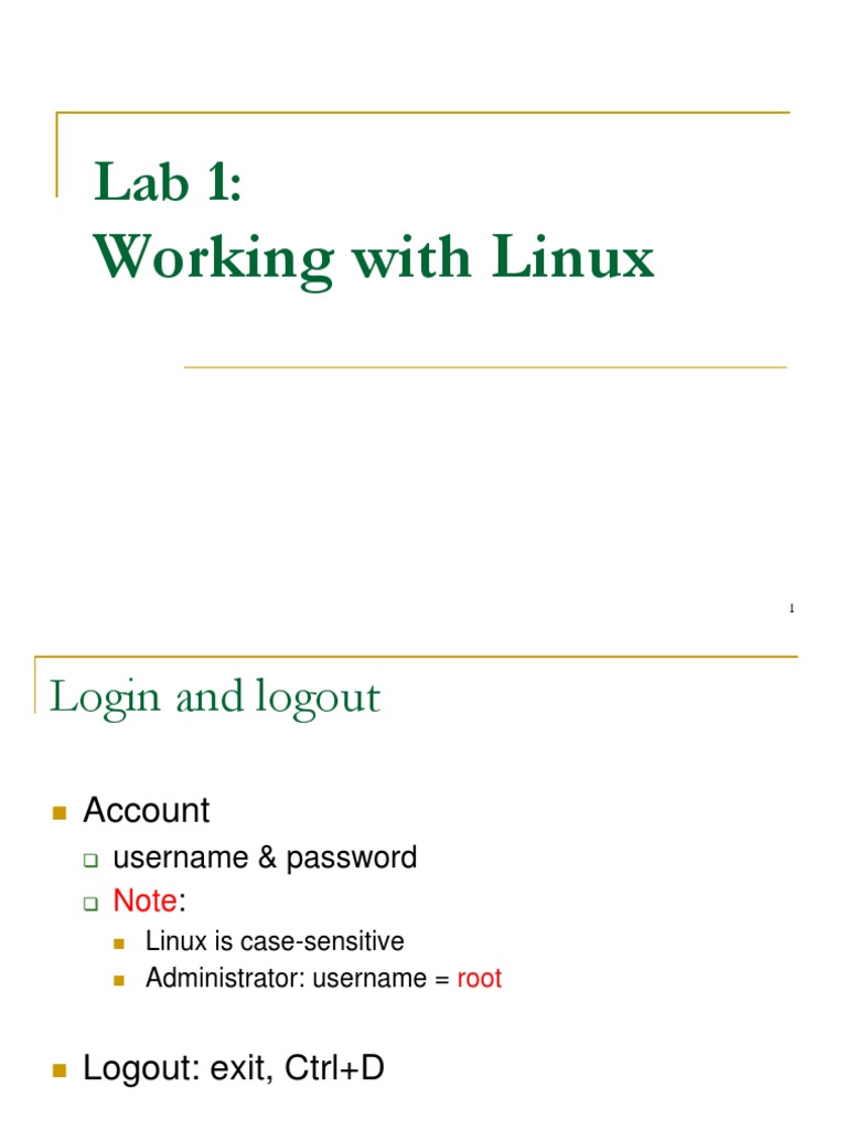 Working With Linux | PDF | Filename | Superuser