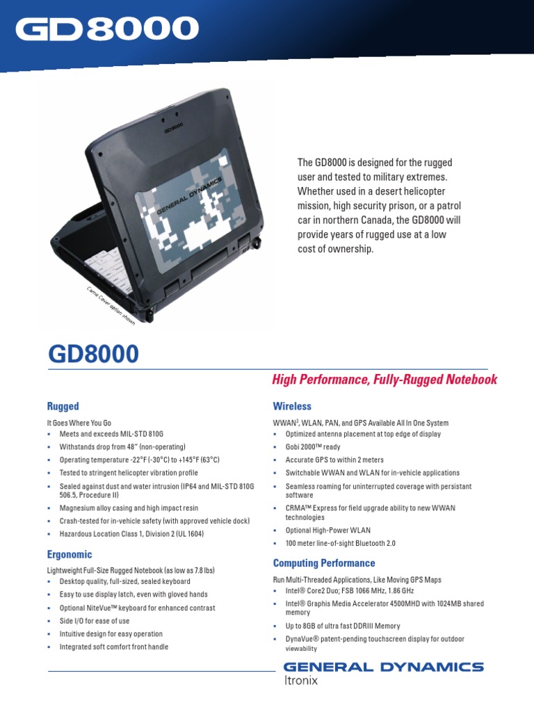 GD8000 Datasheet - 01301738 | PDF | Wi Fi | Wireless Lan