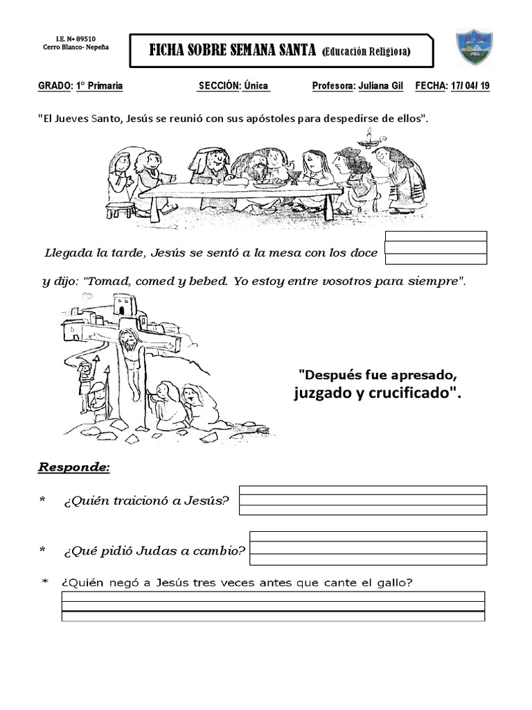 Ficha Sobre Semana Santa