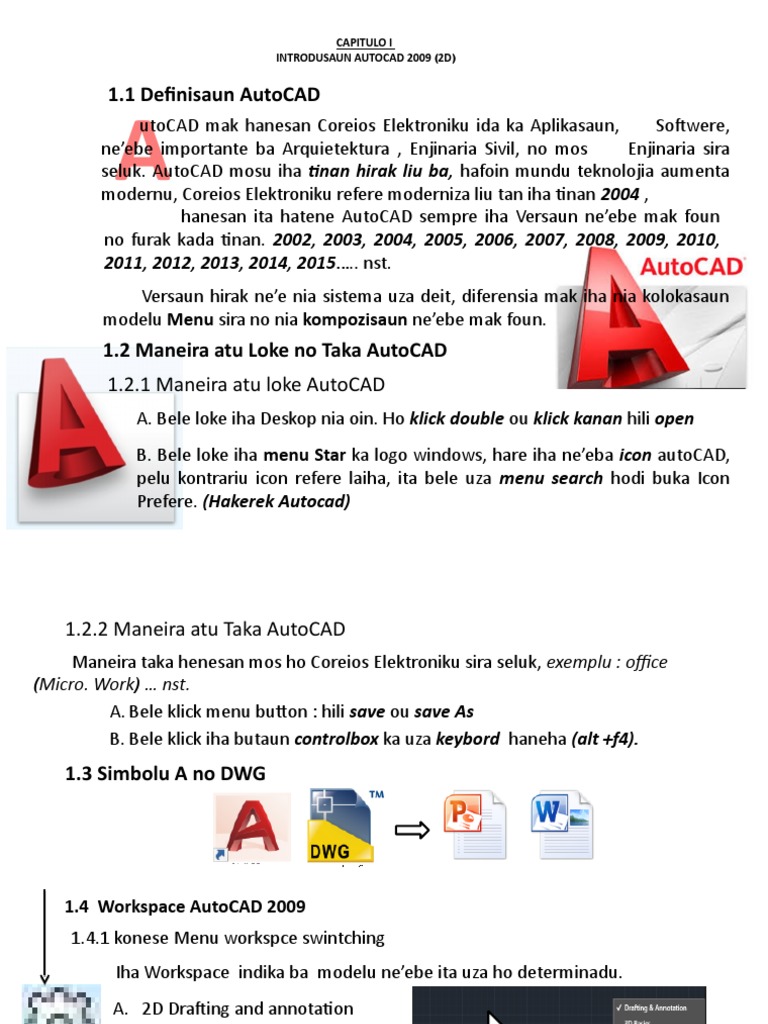 Modul Autocad | PDF | Mobile Software | Microcomputer Software