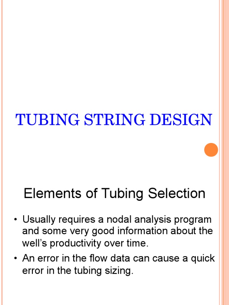 1 Unit 5 15 Tubing Design | PDF | Casing (Borehole) | Pipe (Fluid ...