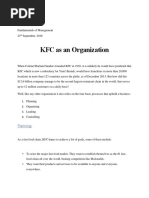 KFC Vision and Mission Analysis | PDF | Market (Economics) | Innovation
