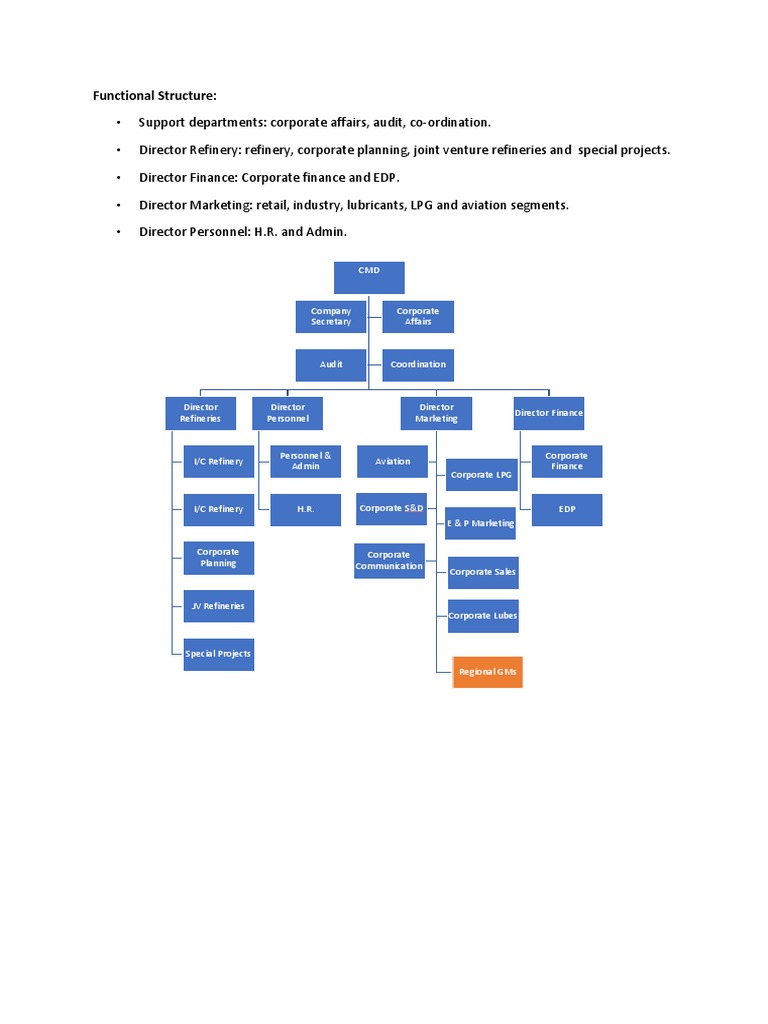 Functional Structure | PDF | Oil Refinery | Gasoline
