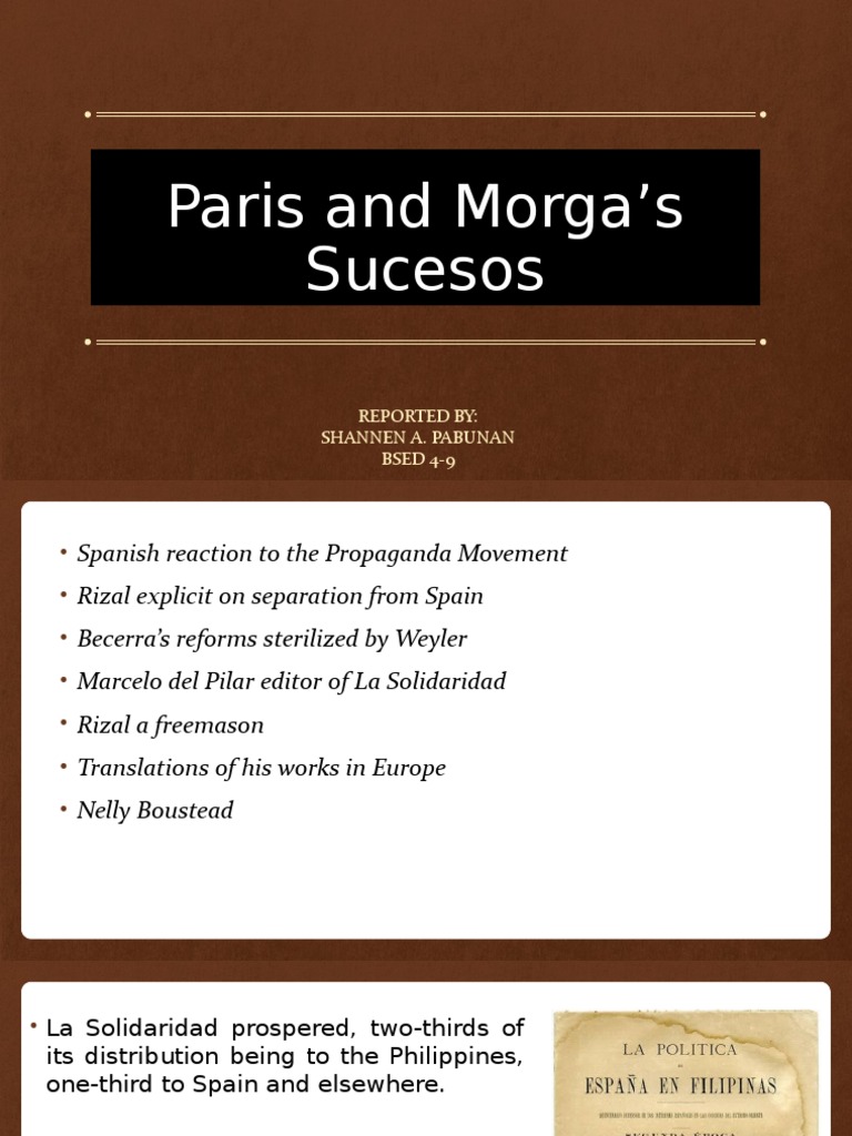 Paris and Morga's Sucesos | PDF | Philippines | Spain
