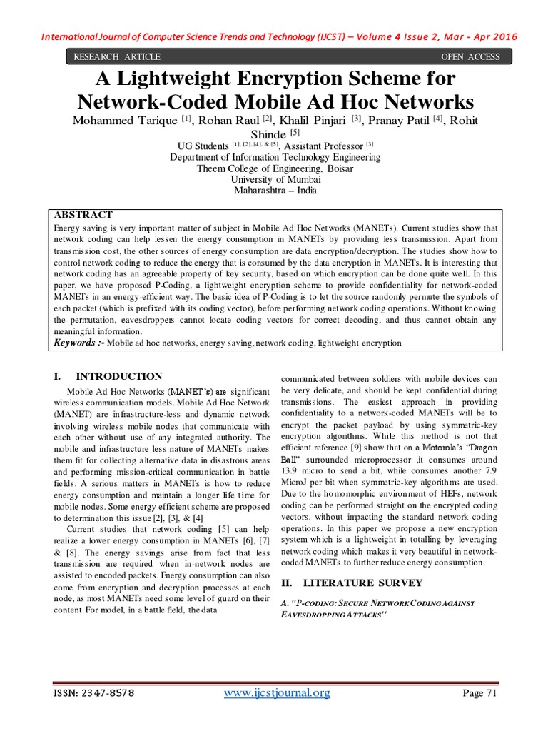 A Lightweight Encryption Scheme | PDF | Transport Layer Security ...