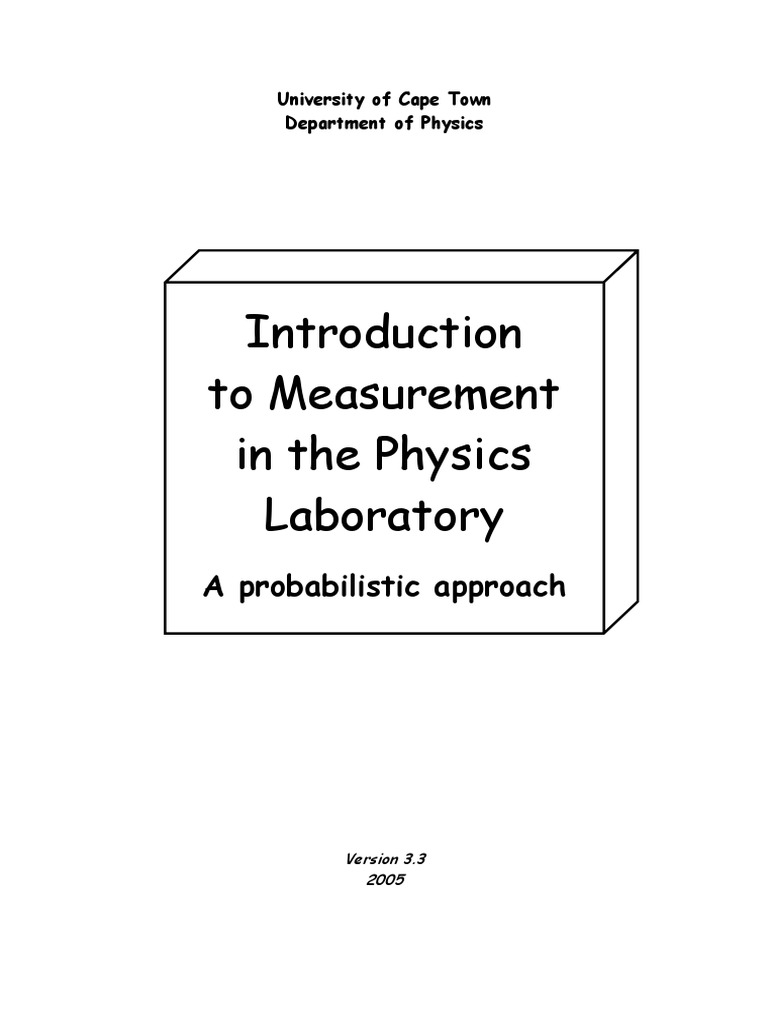 Intro To Measurment PDF | PDF | Experiment | Measurement