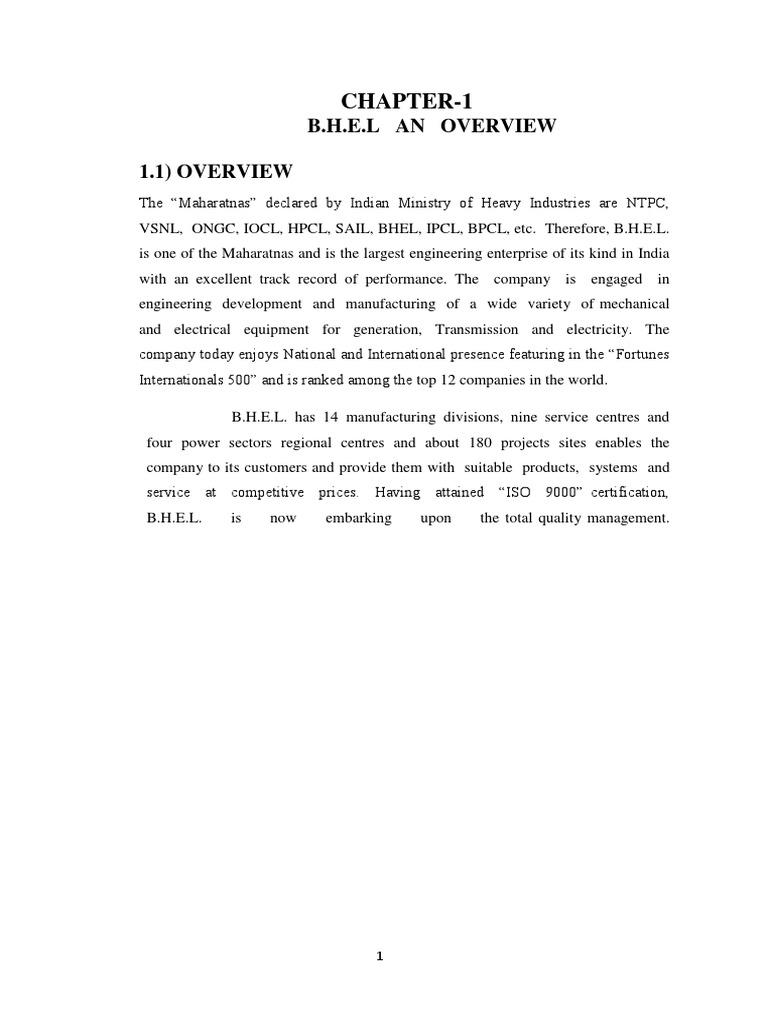 BHEL: Overview and Manufacturing Insights | PDF | Programmable Logic Controller | Numerical Control