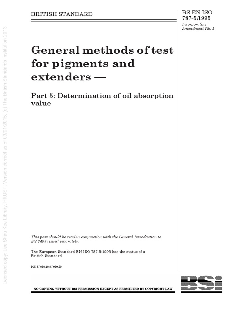 BS en Iso 00787-5-1995 (2000) | PDF | License | International ...