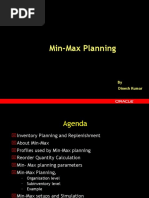 Min-Max Planning in Oracle Inventory | PDF | Inventory | Business Economics