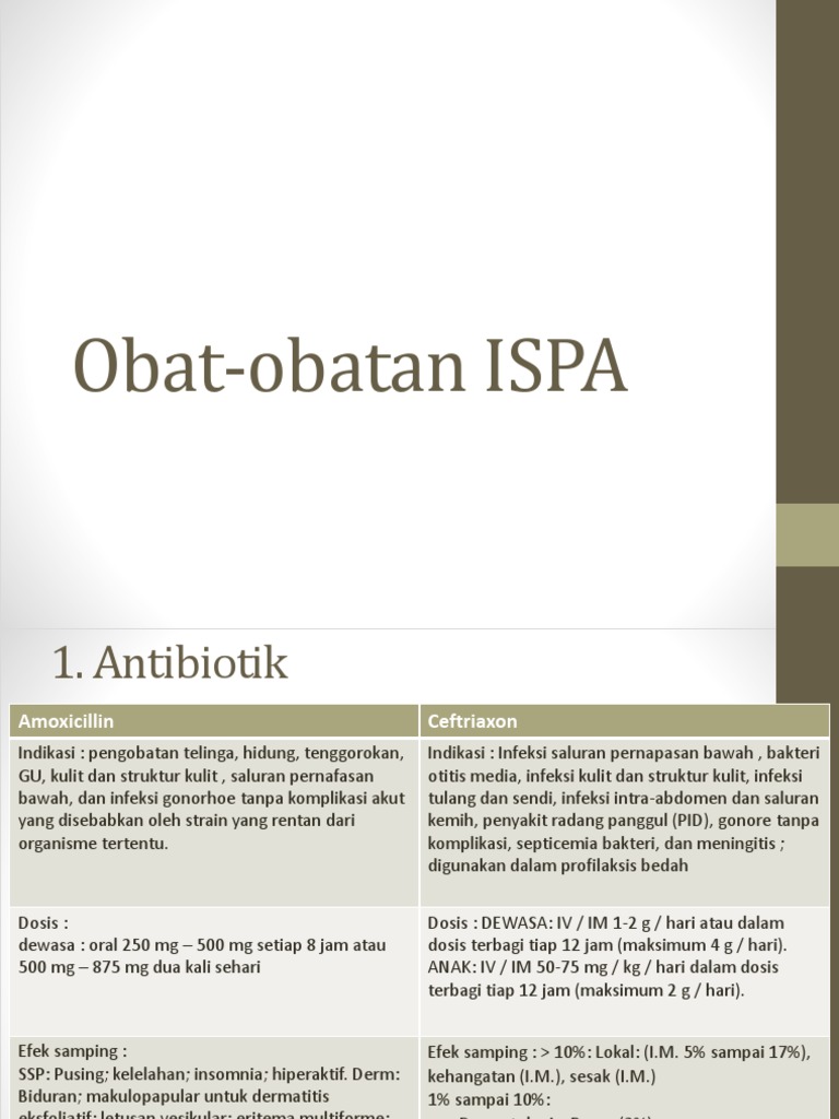 Obat Obatan ISPA | PDF