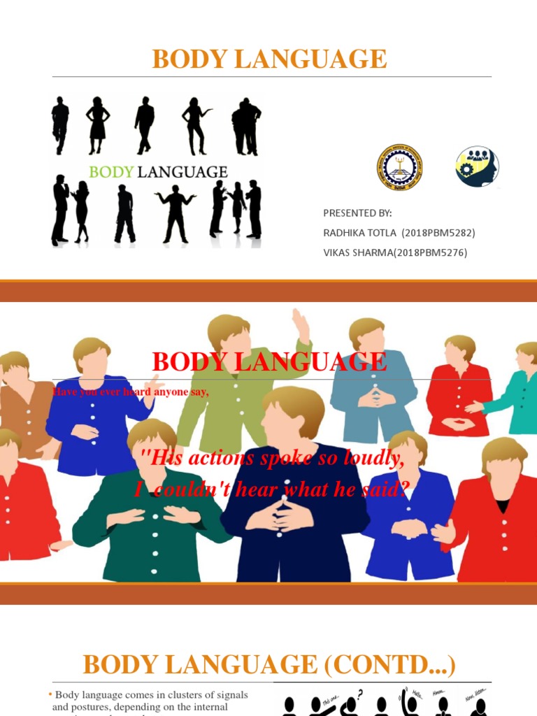 Communicating Through Body Language | PDF | Body Language | Nonverbal ...