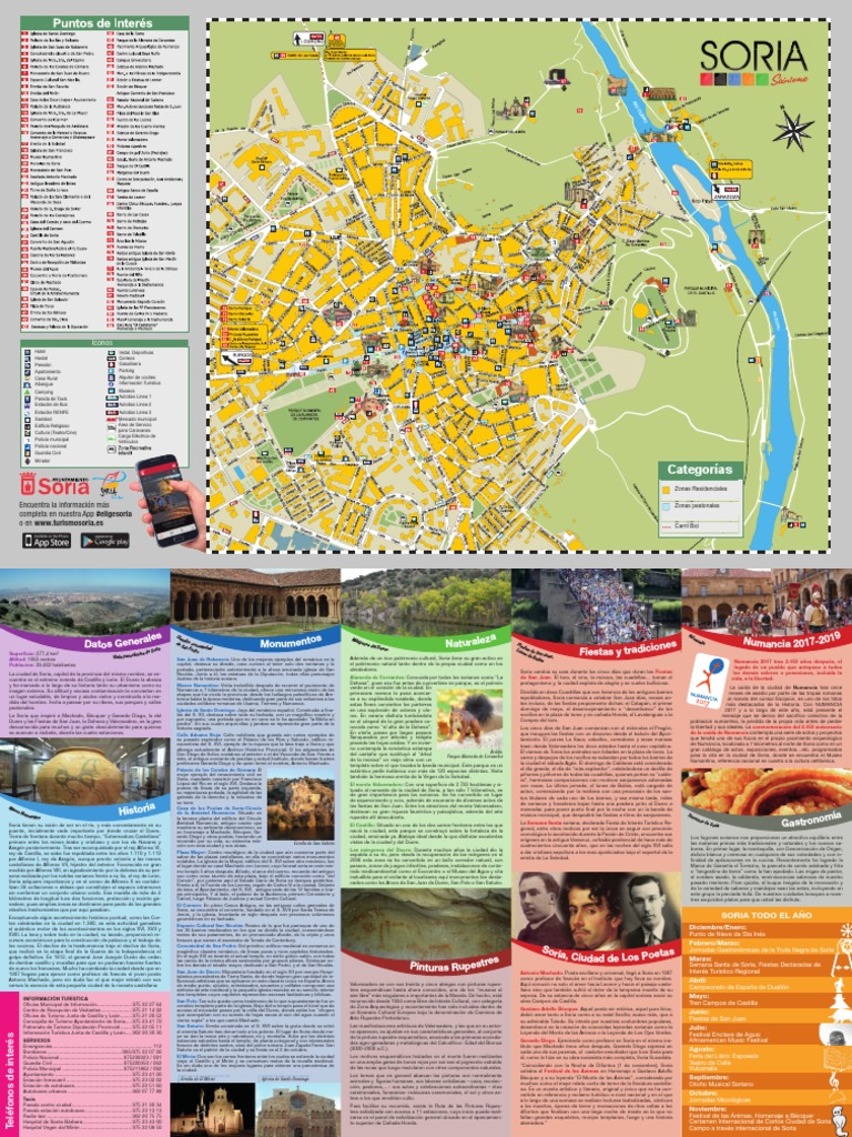 Turismo Soria Mapa Ciudad Soria | PDF | Autobús | Transporte