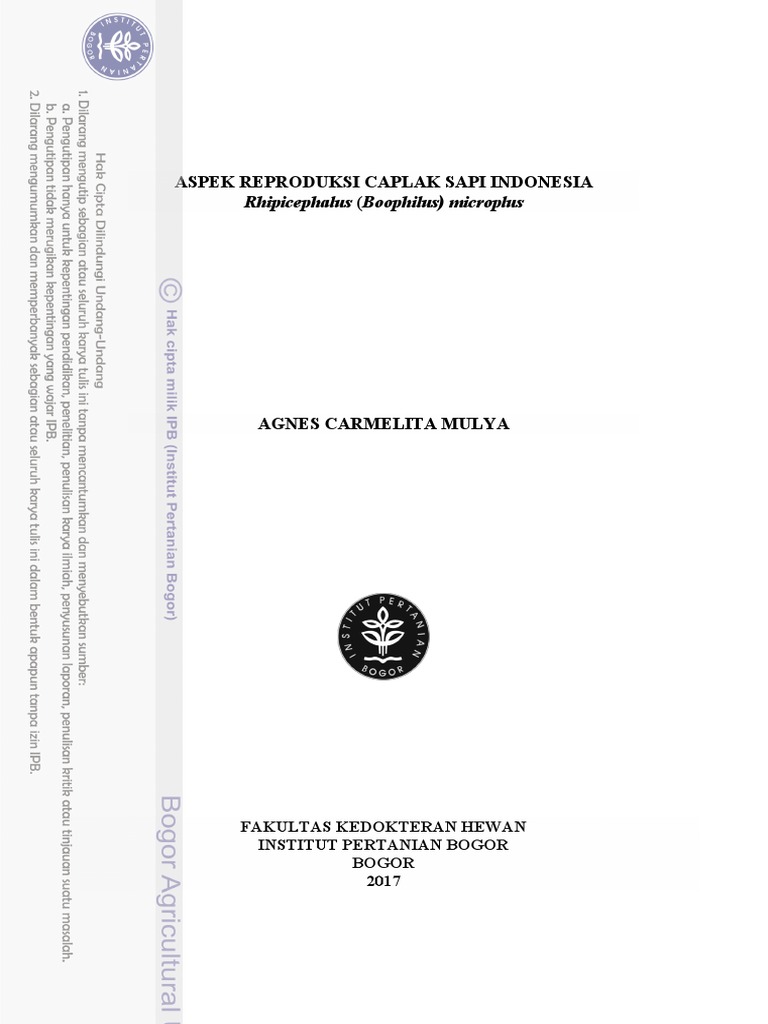 Caplak Pada Sapi | PDF | Sains & Matematika