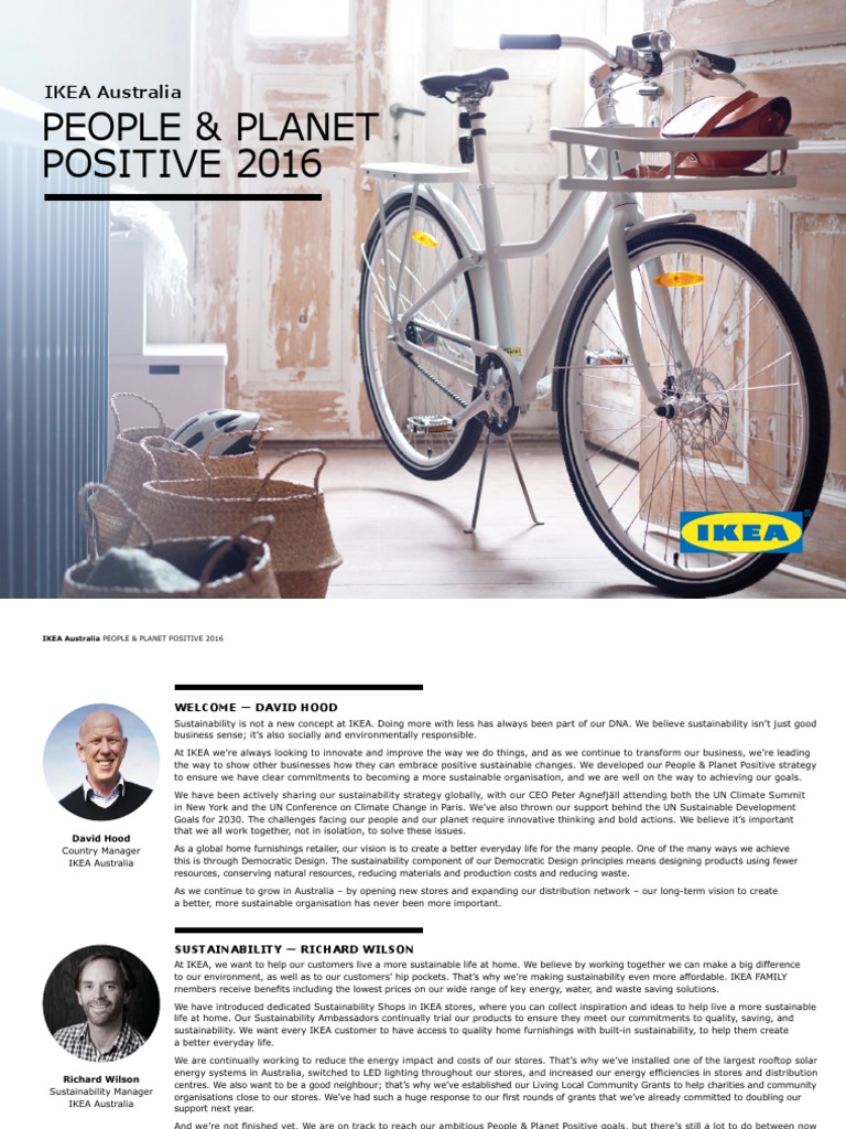 People & Planet Positive 2016: IKEA Australia | PDF | Cookware And ...
