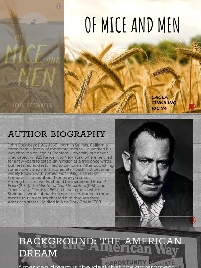 Of Mice and Men | PDF | John Steinbeck | Dust Bowl