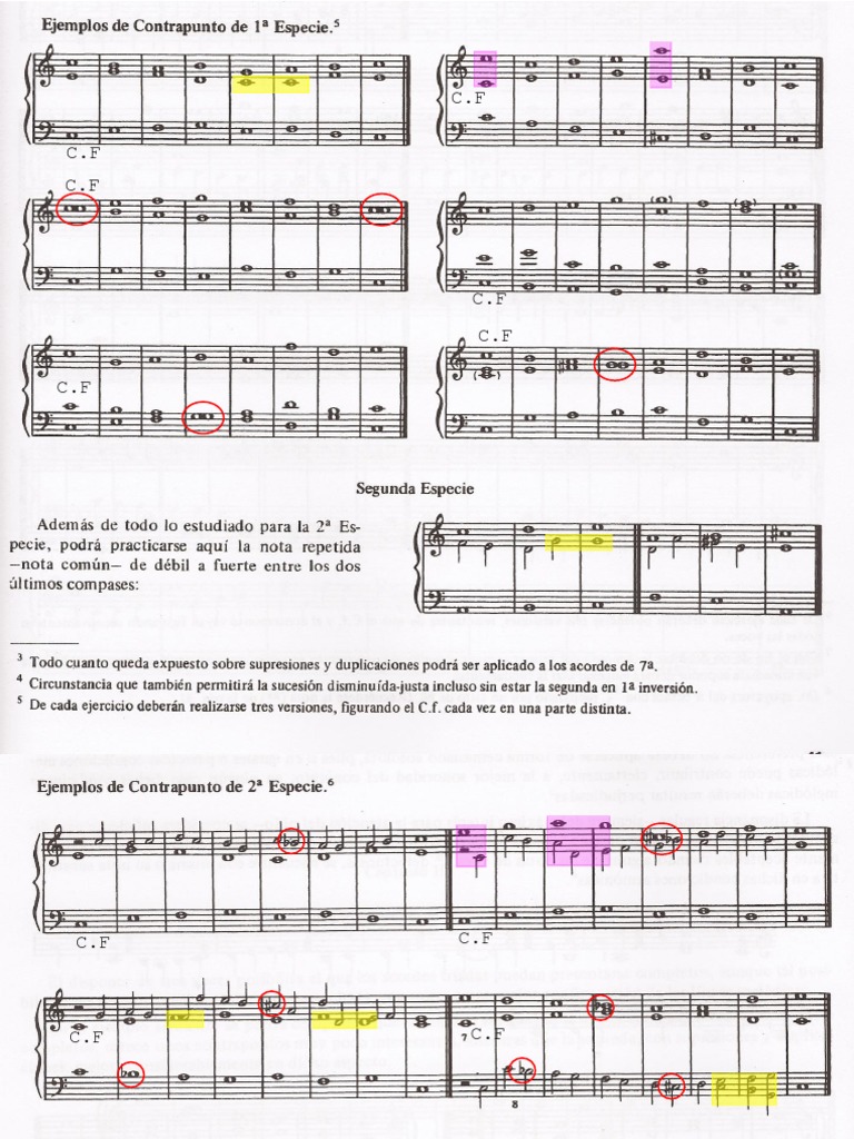 Contrapunto A Tres Partes | PDF | Elementos de la música | Teoría musical