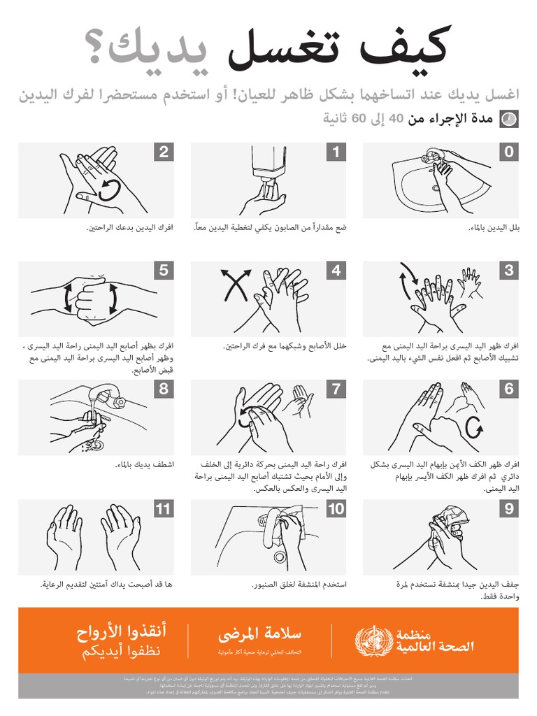 Handwash Poster Arabic | PDF