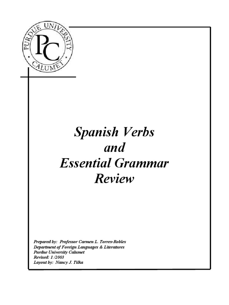 Spanish Grammar!!!!!!! | PDF | Grammatical Tense | Perfect (Grammar)
