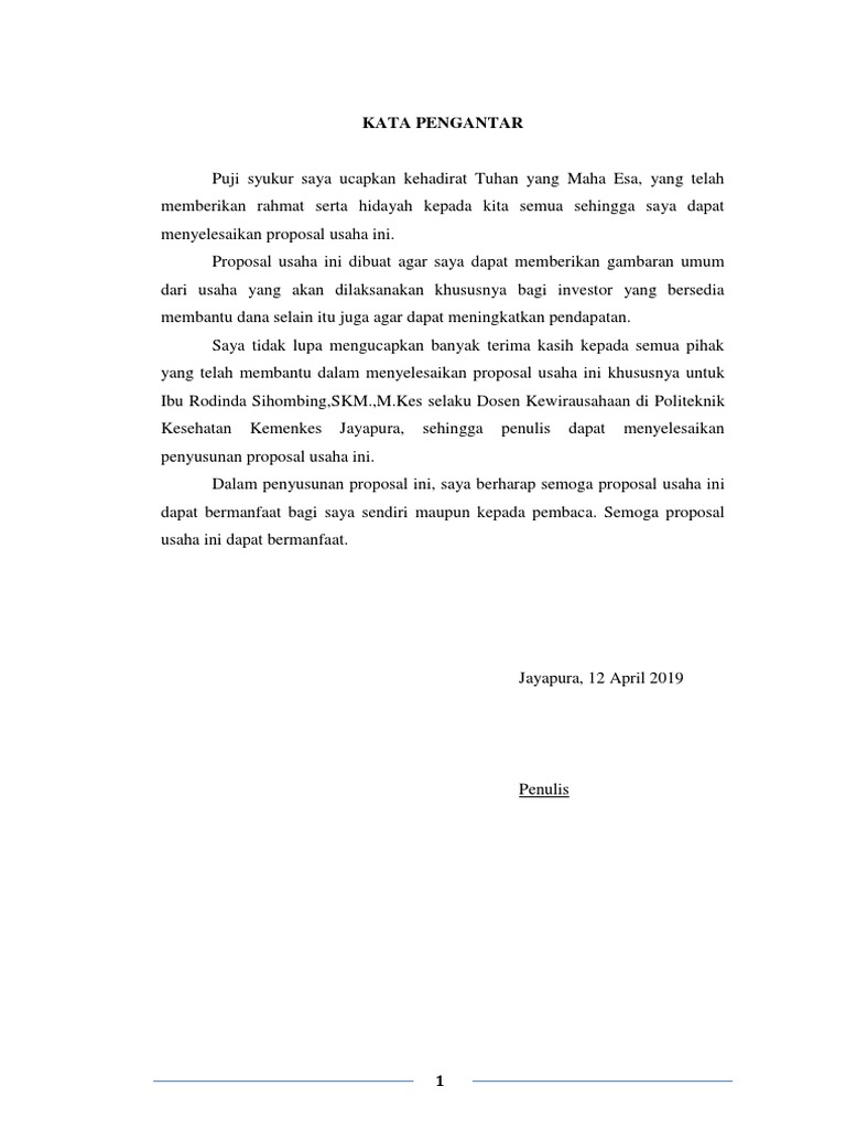 Proposal BPM Niha Yg Benar | PDF | Pengembangan Diri