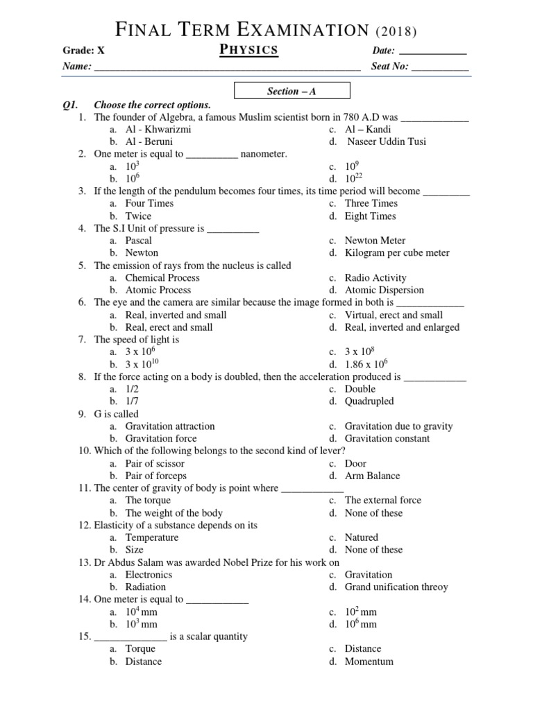 Physics X | PDF | Gravity | Force