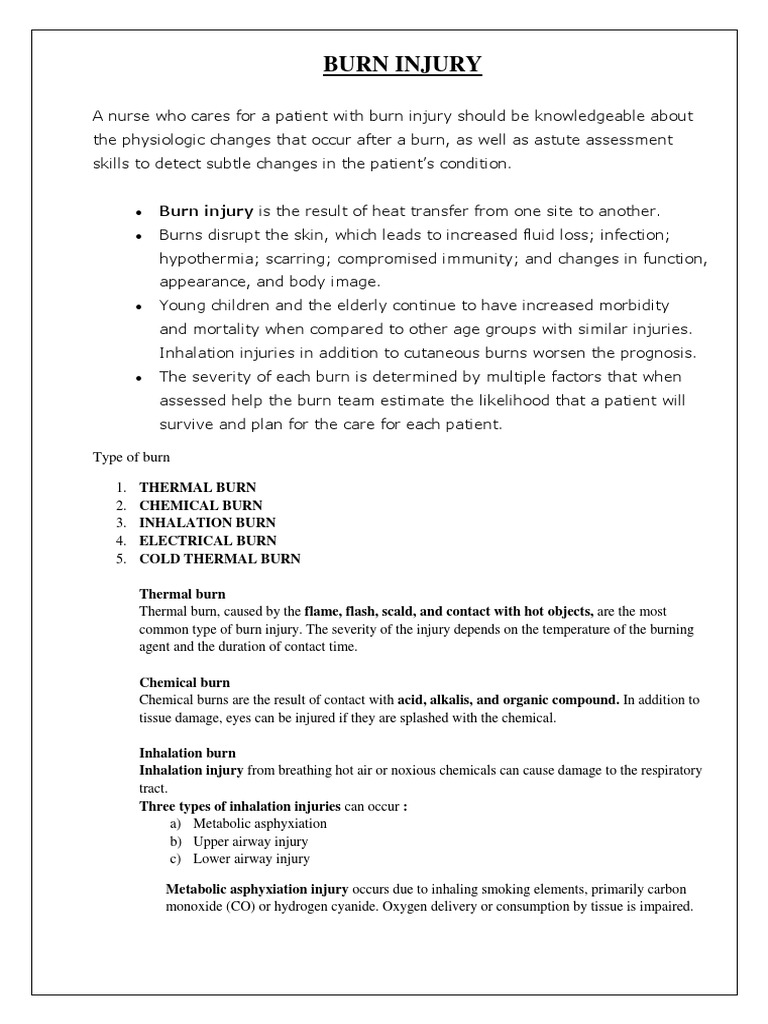 Burn | PDF | Burn | Intravenous Therapy