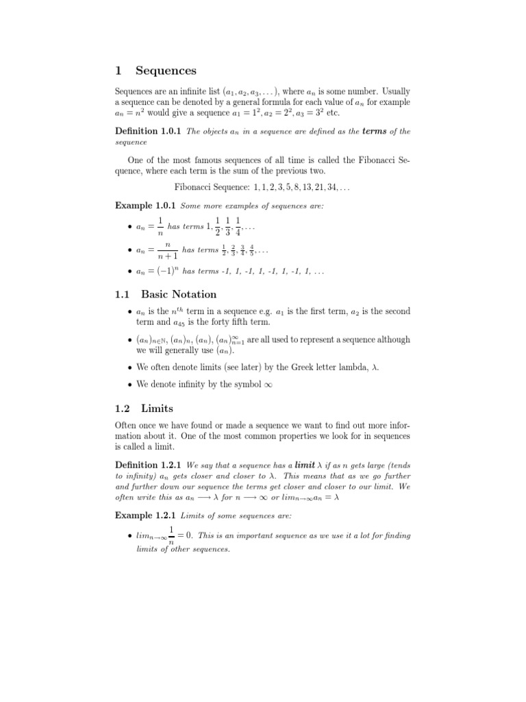 Sequence and Series PDF | PDF | Series (Mathematics) | Sequence