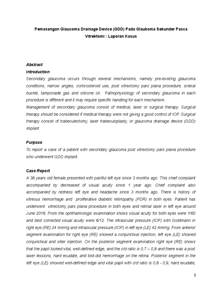 Lapkas Glaukoma Pemasangan Implan GDD Lapkas Glaukoma (AutoRecovered ...
