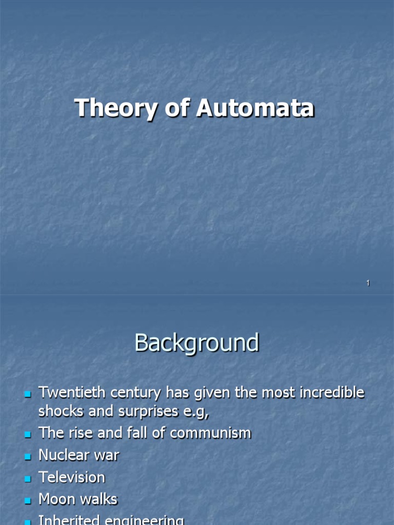 2 Automata Basic Intro | PDF | String (Computer Science) | Programming ...