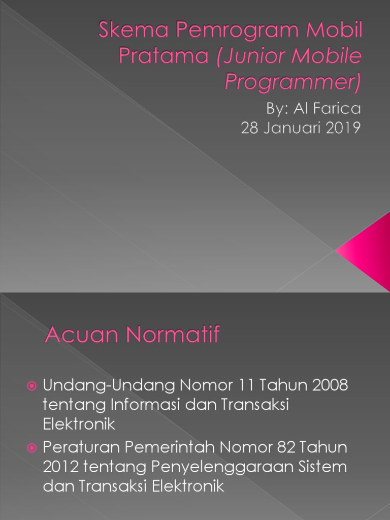Skema Pemrogram Mobil Pratama (Junior Mobile Programmer) | PDF | Bisnis